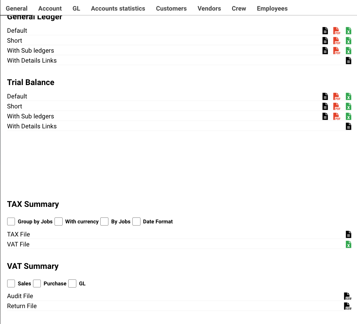 How to set-up VAT Report